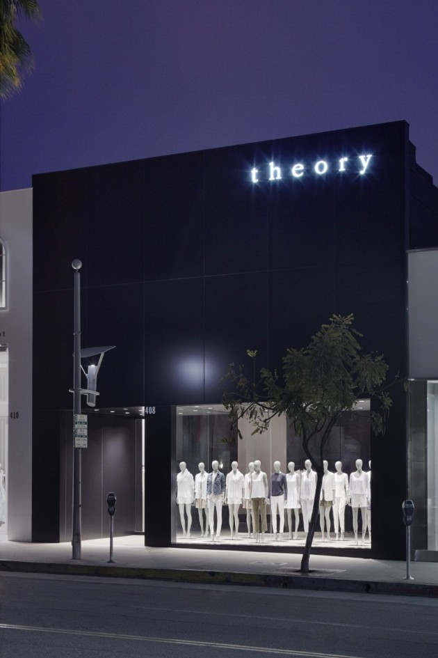 Shop interiors for Theory by Nendo