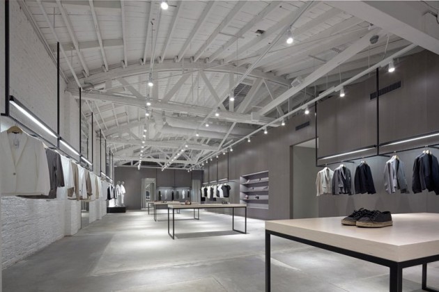 Shop interiors for Theory by Nendo