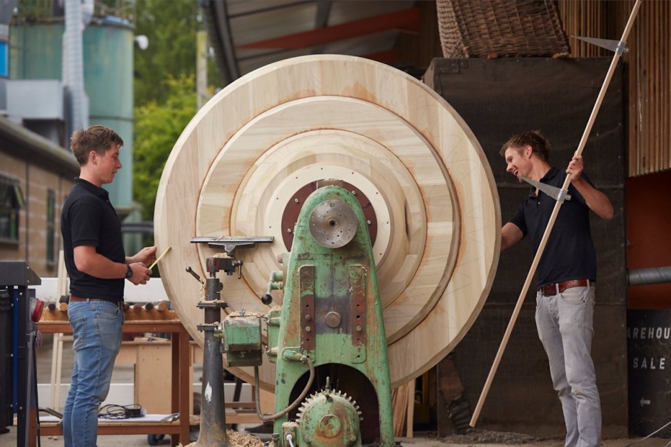 Round Tulipwood Table by Barnby & Day for Alex de Rijke