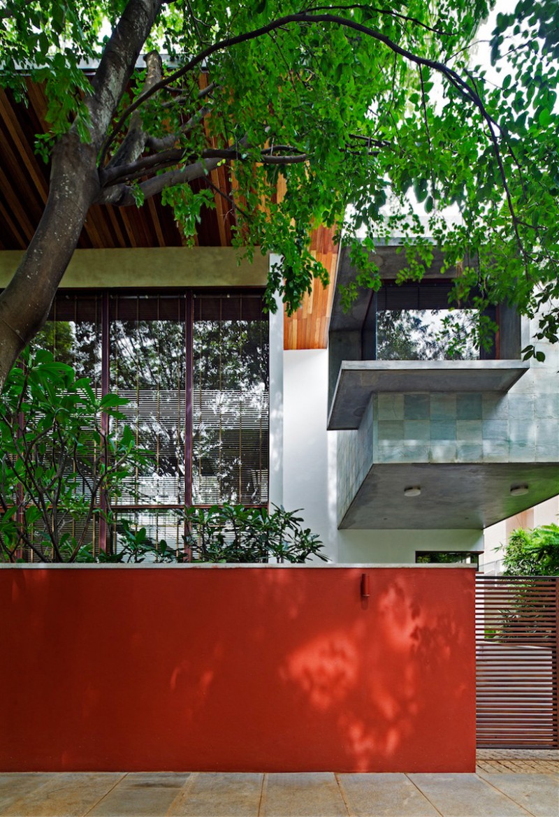 Double Height Windows Bring Natural Light Into This Home In India
