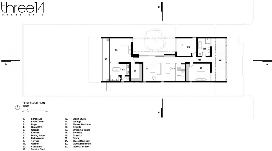 Three14 Architects design a floating box for a family in Cape Town