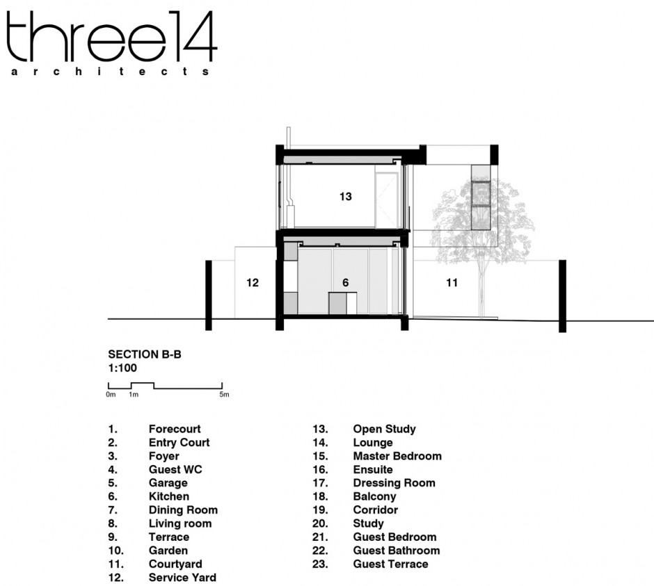 Three14 Architects design a floating box for a family in Cape Town