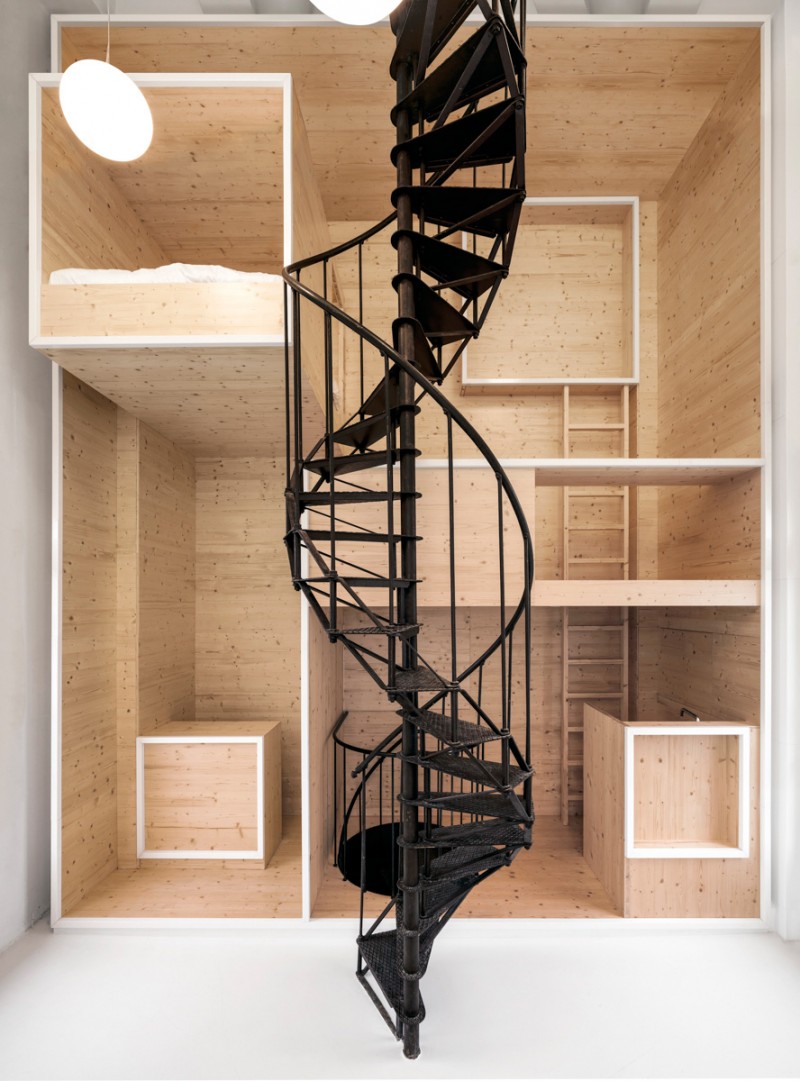A Department Store Creates A Room For Living Inside The Tower On Their Roof