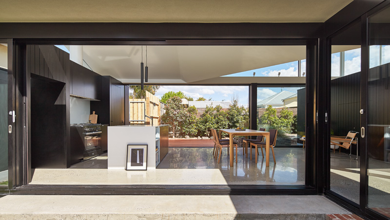 An open and airy addition has been designed for this home in Melbourne