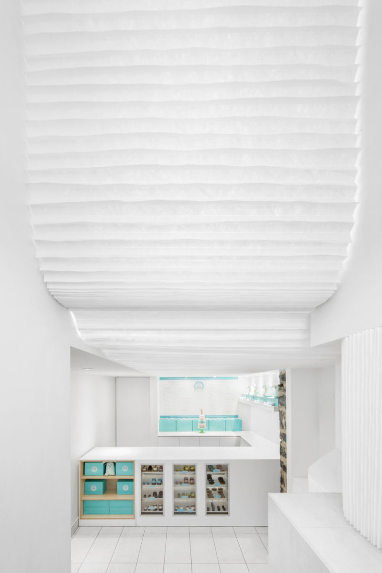 This cute bakery was squeezed into a 342 square foot basement space