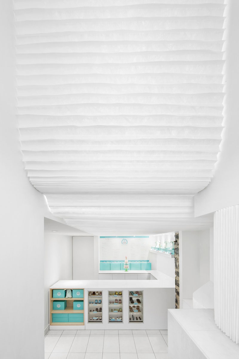 This cute bakery was squeezed into a 342 square foot basement space