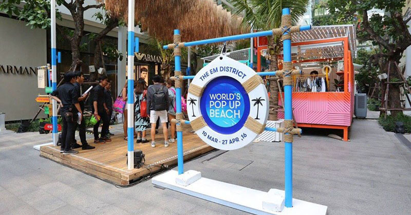 This Whimsical Pop-Up Beach Has Been Built Inside A Shopping Mall