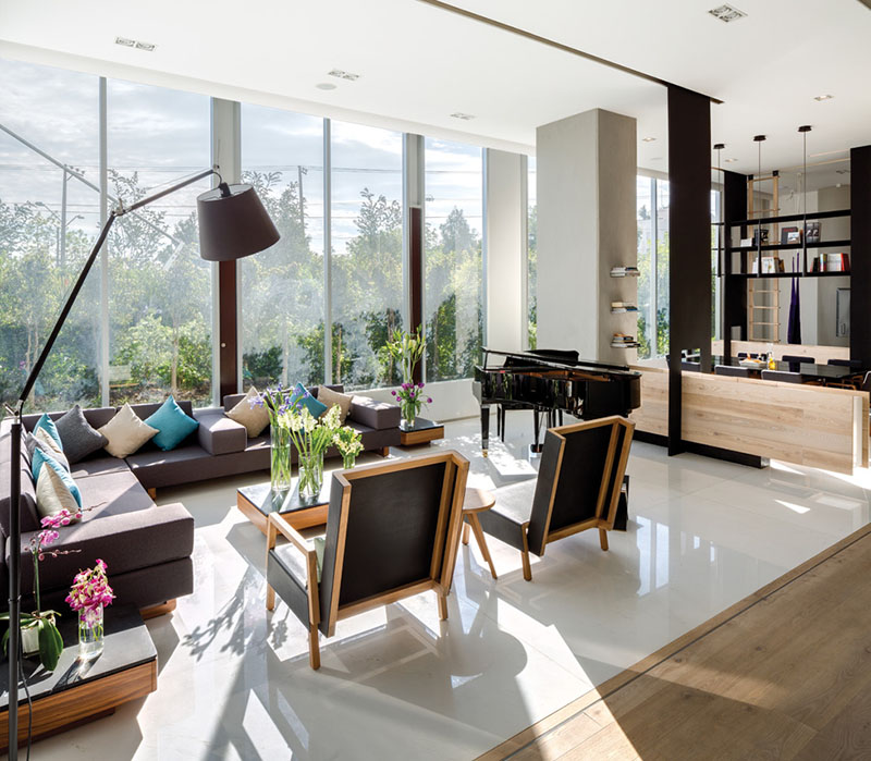 Here's how this apartment's living area was divided into three defined ...