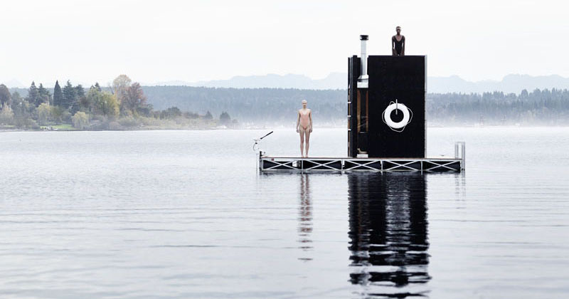 There's a floating sauna on a lake in Seattle