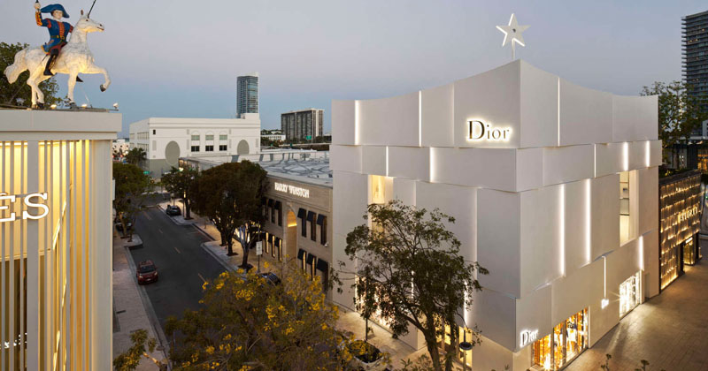 The Façade Of The New Dior Shop In Miami Is A Visual Delight