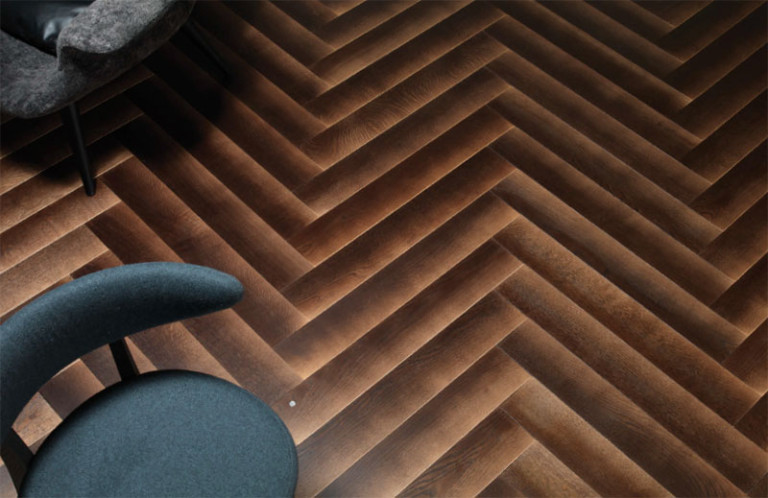 This new wood flooring is designed to have a gradient shadow