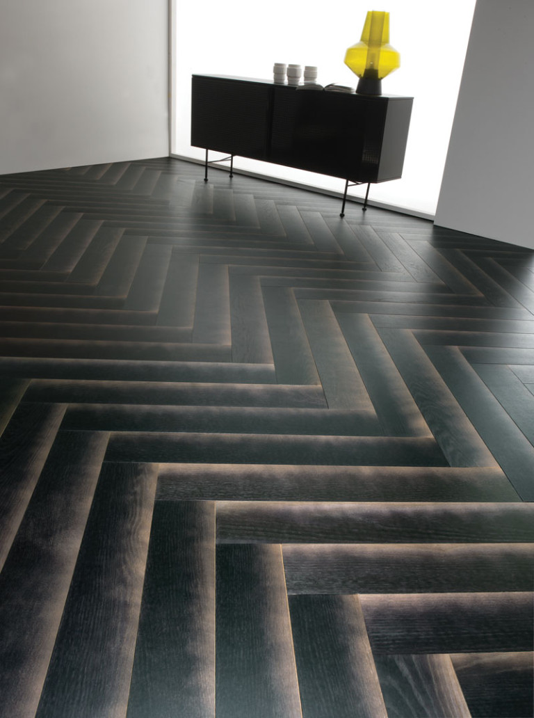 This new wood flooring is designed to have a gradient shadow