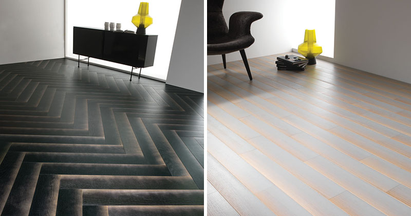This new wood flooring is designed to have a gradient shadow