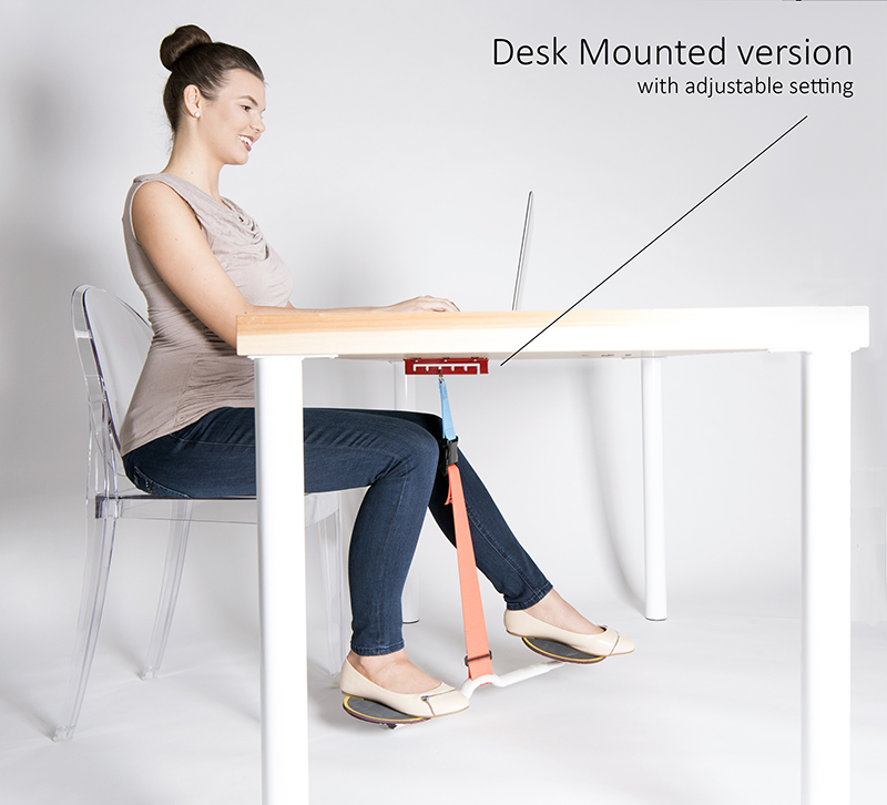 This new device is designed to keep your feet moving while sitting at a ...