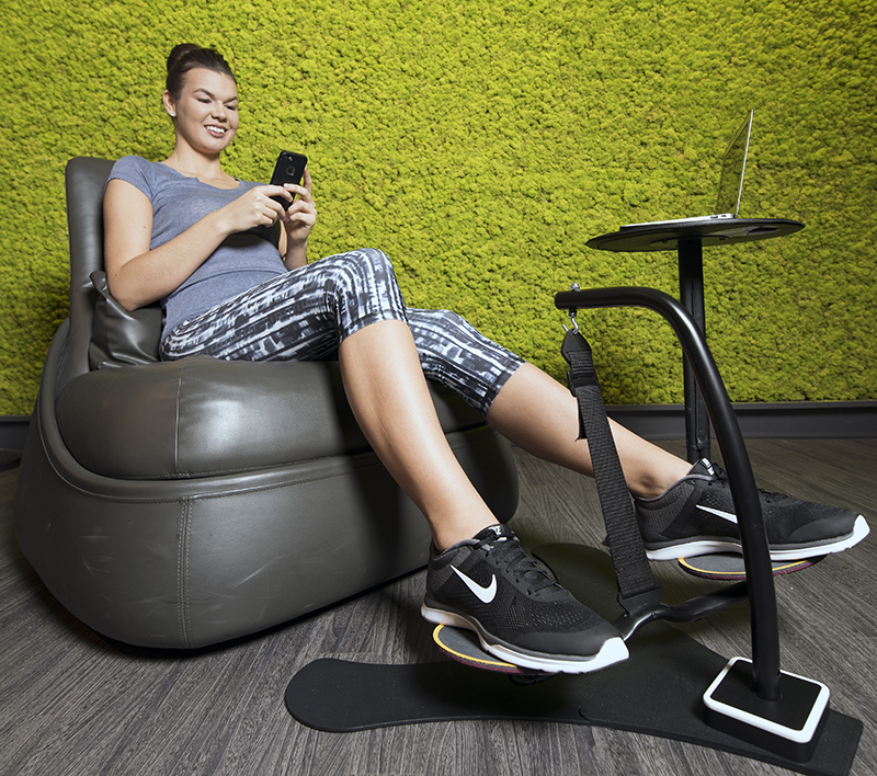 This new device is designed to keep your feet moving while sitting at a ...
