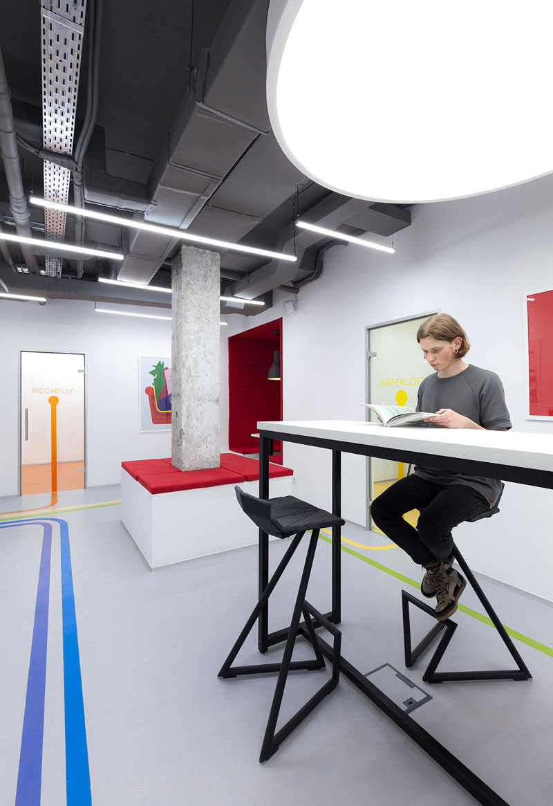 Colorful lines, inspired by the London Underground, will lead you to ...