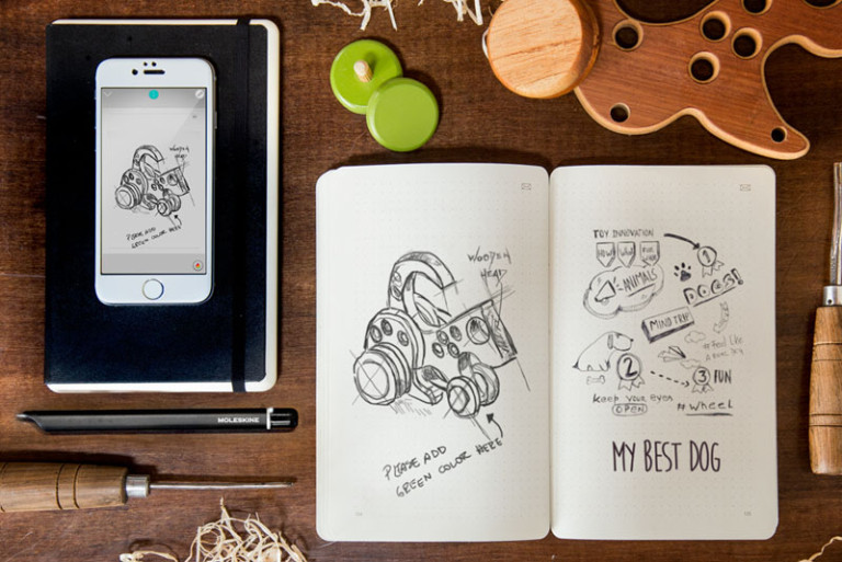You can now sketch in a notebook and have it digitized instantly