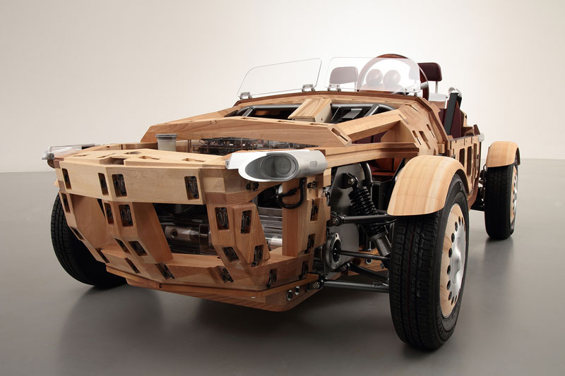 Toyota has made a new concept car out of wood