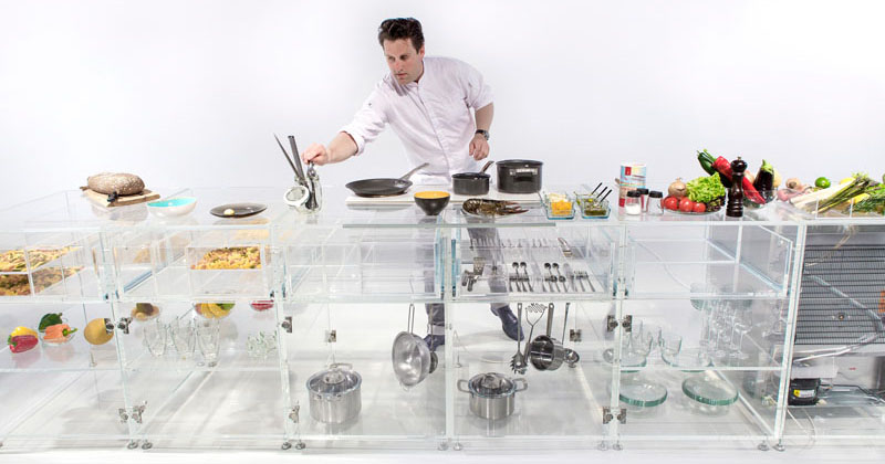 This Transparent Kitchen Puts Everything On Display