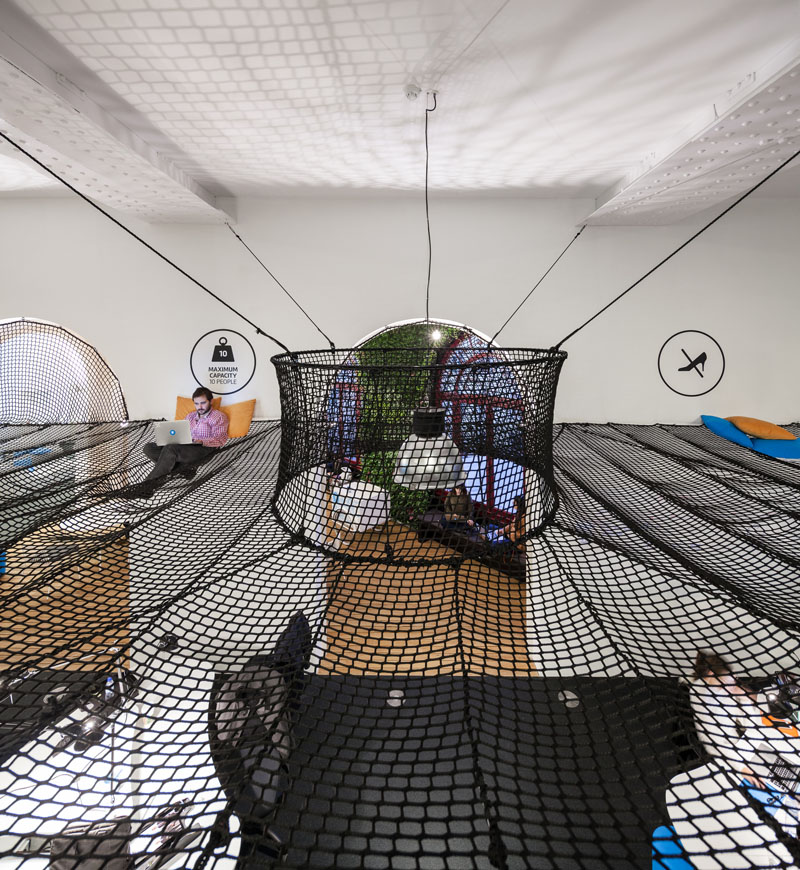 This Office Has A Hangout Net Where The Super Serious Work Gets Done