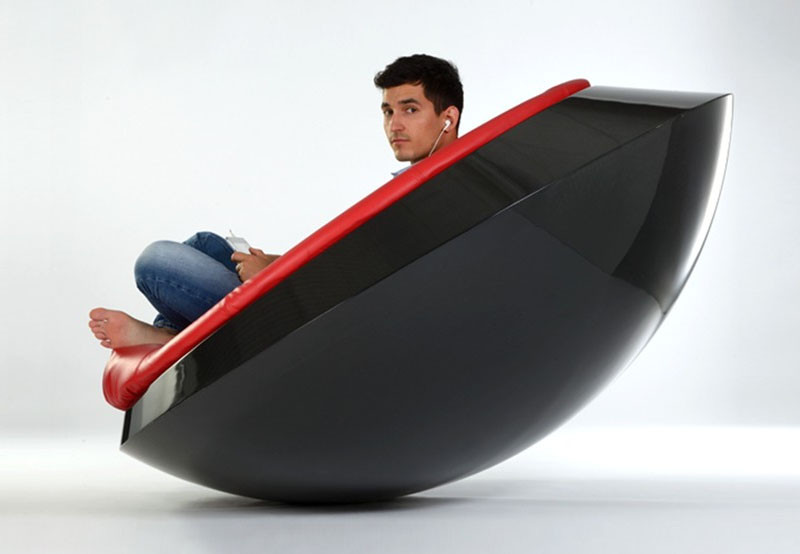 This New Rocking Chair Has A Flying Saucer Inspired Design