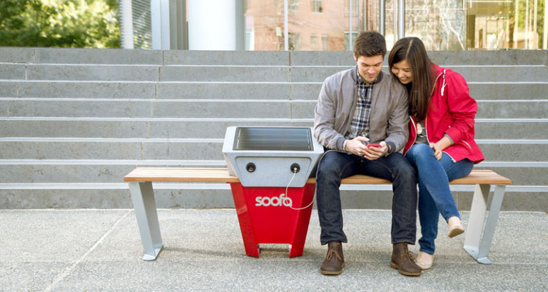 These Solar Powered Charging Benches Are Being Installed In New York