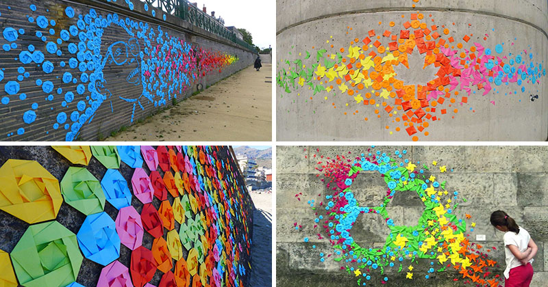 This Urban Artist Creates Amazing Rainbow Colored Art Around The World