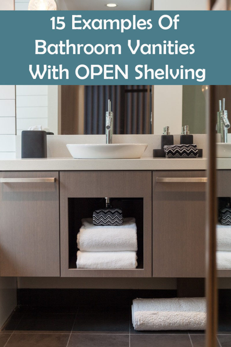 15 Examples Of Bathroom Vanities That Have Open Shelving