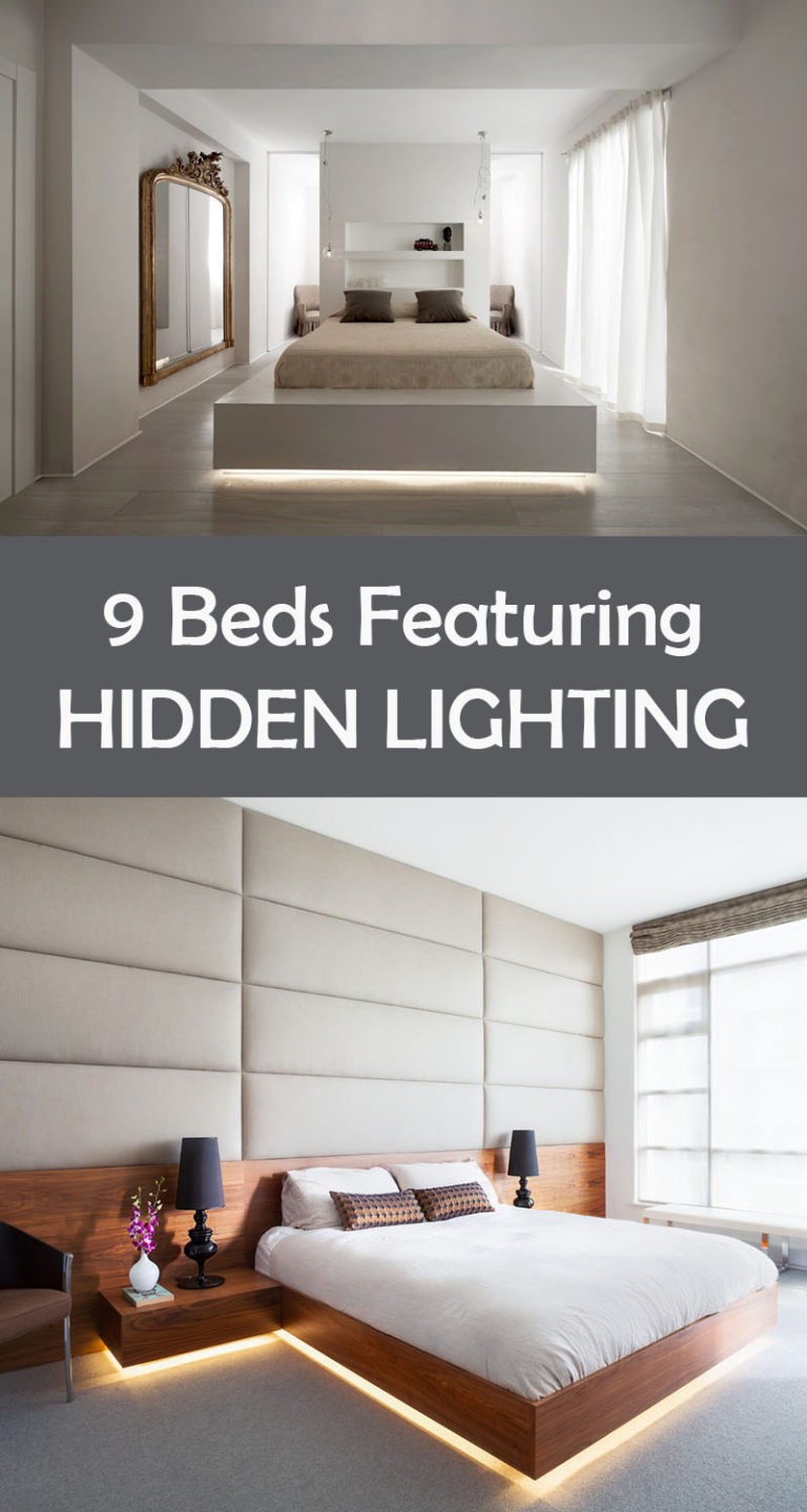 9 Examples Of Beds With Hidden Lighting Underneath