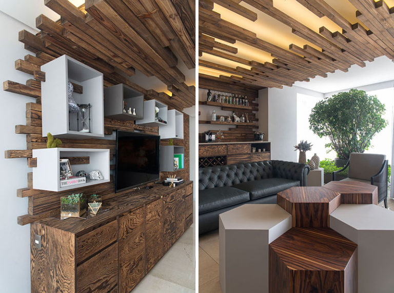 The Decorative Ceiling Design In This Living Room Will Get Your Attention