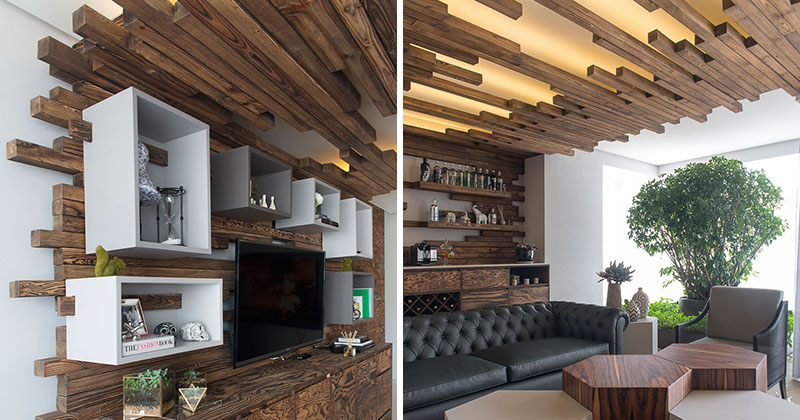 The Decorative Ceiling Design In This Living Room Will Get Your Attention