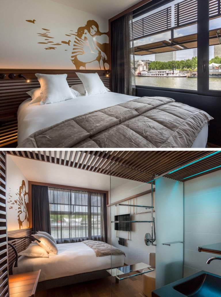 18 Photos Of A Recently Opened Floating Hotel In Paris