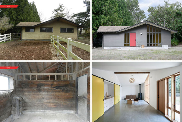Before & After - A Horse Stable Is Transformed Into Space For Living