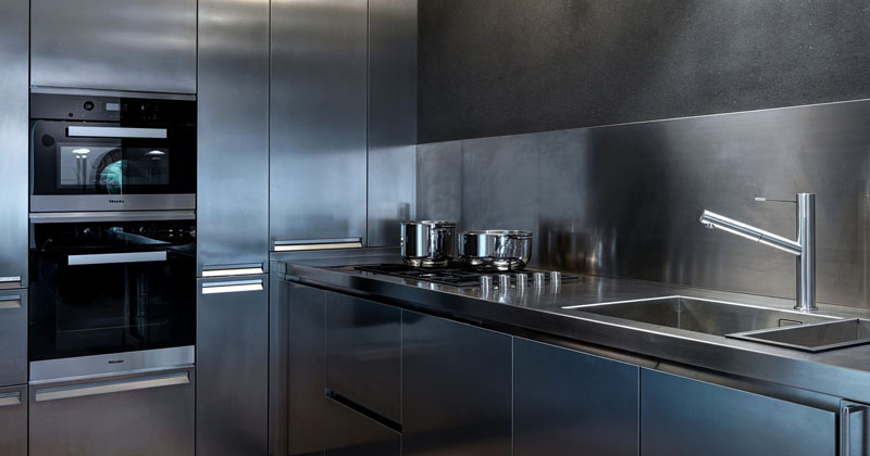 Everything About This Kitchen Is Stainless Steel