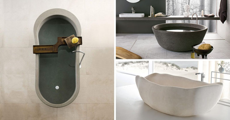 8 Stunning Examples Of Bathtubs Made From Solid Stone