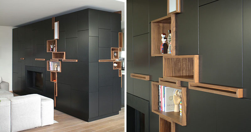 This Creative Wall Of Shelving Doubles As Art