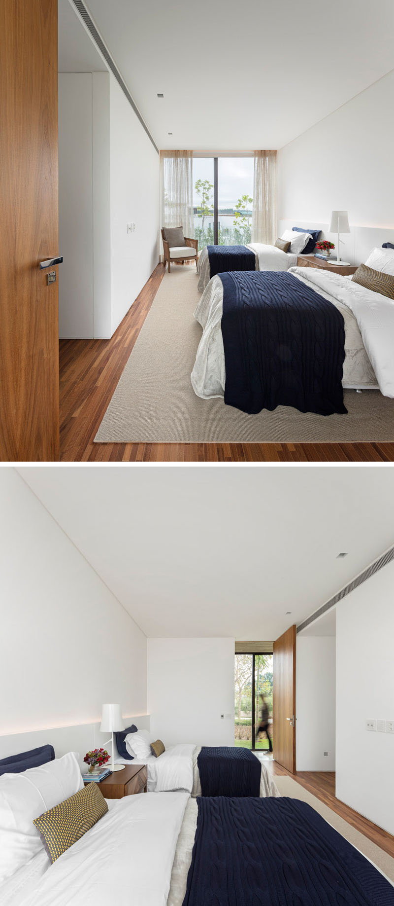 This rural contemporary home is designed to take advantage of an ...