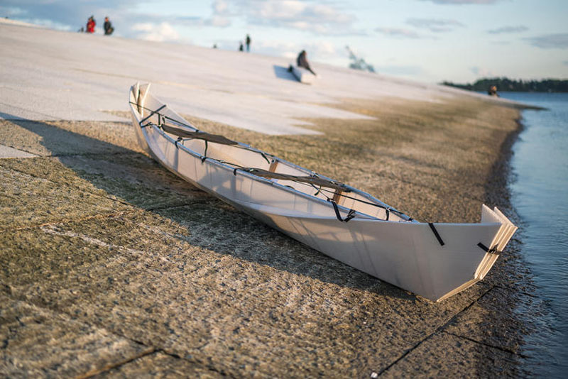 Belgian Designers Have Created A Canoe For Two That Folds Away Into A Box