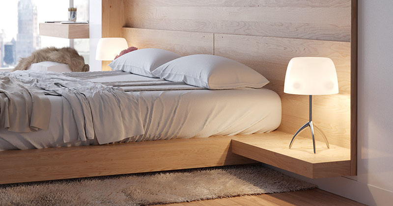 Bedroom Design Idea - Combine Your Bed And Side Table Into One