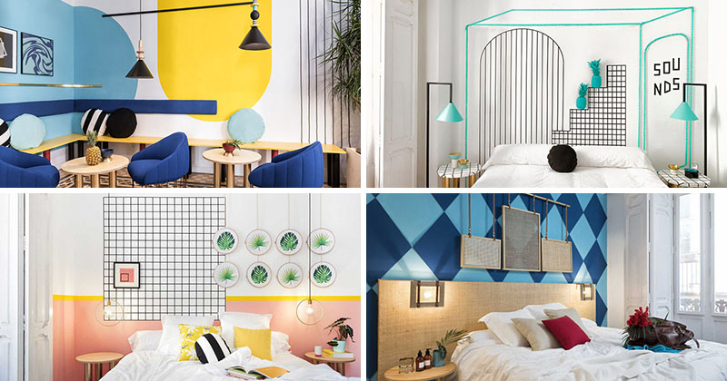 Wall Decor Inspiration - Bold Graphics Cover The Walls Of This Spanish ...
