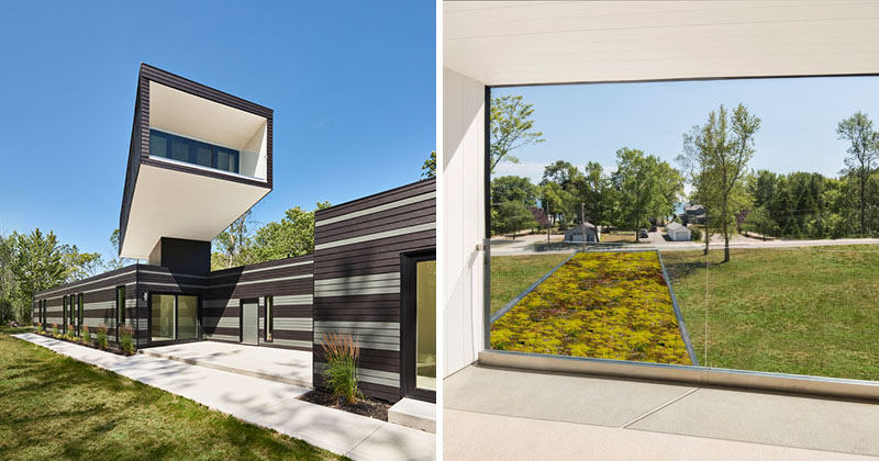 A Bedroom Inside A Tower Sits On Top Of This Canadian Home