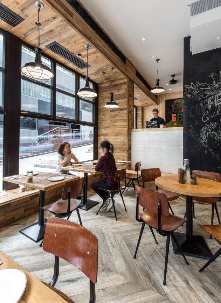 This new coffee shop in Hong Kong is designed to interact with the street