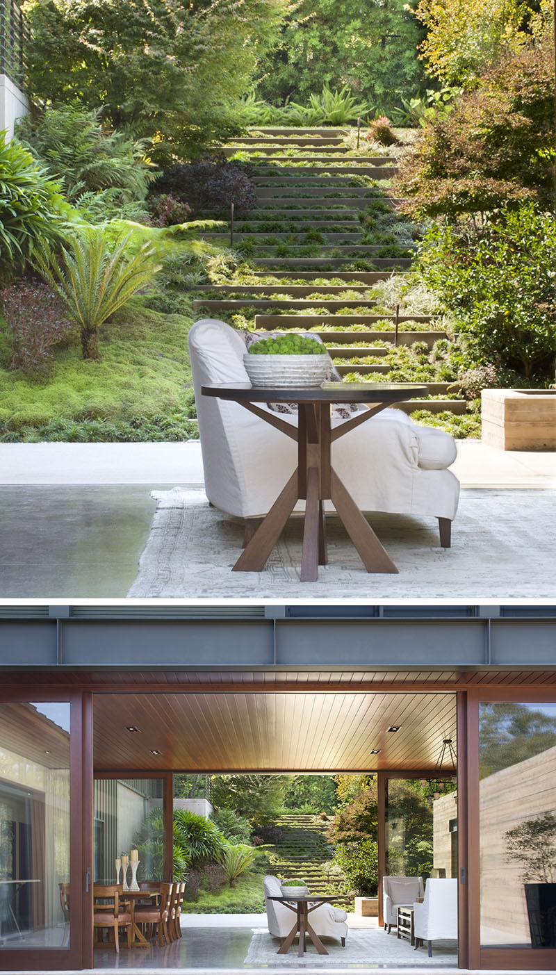 Landscape Design Idea - Steps With Integrated Greenery