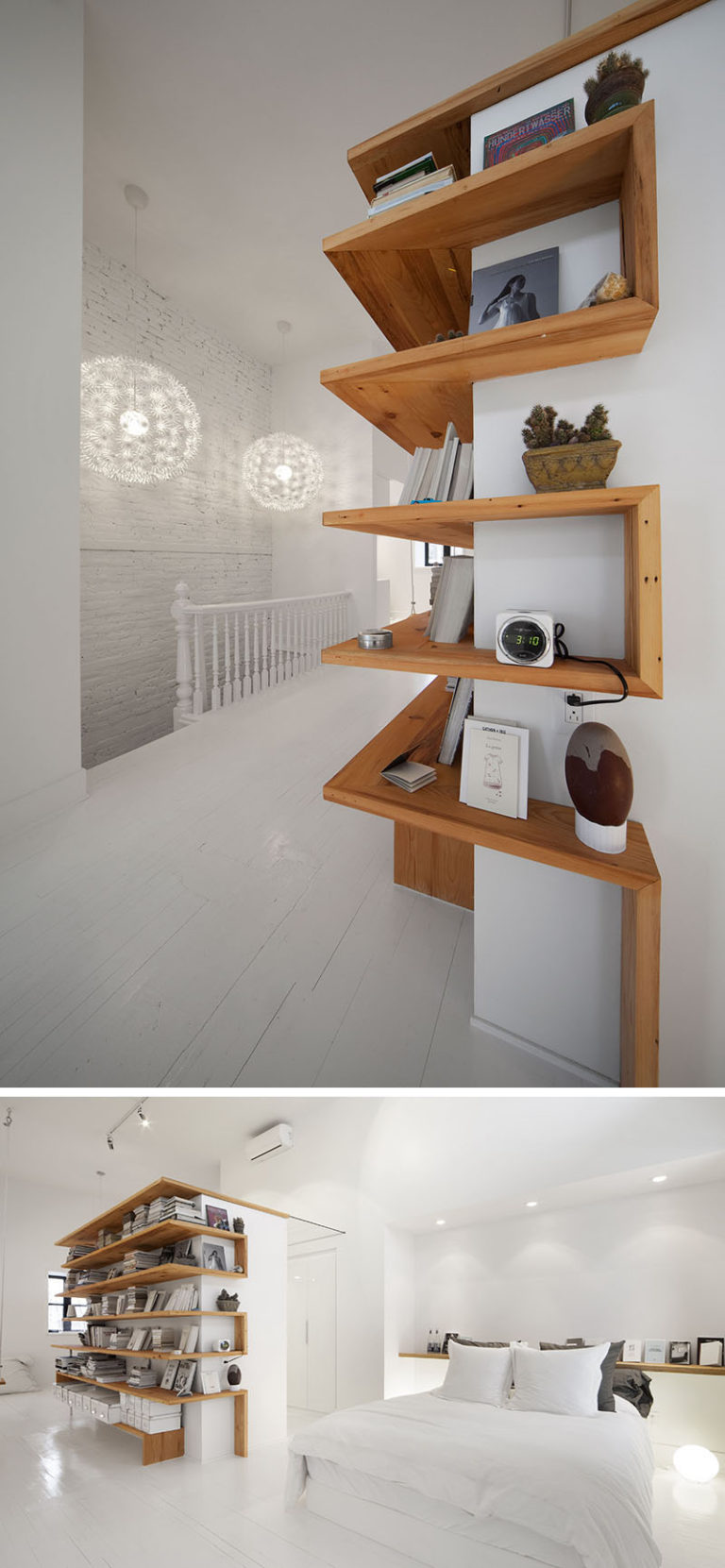 Shelving Design Idea - Shelves That Wrap Around Corners
