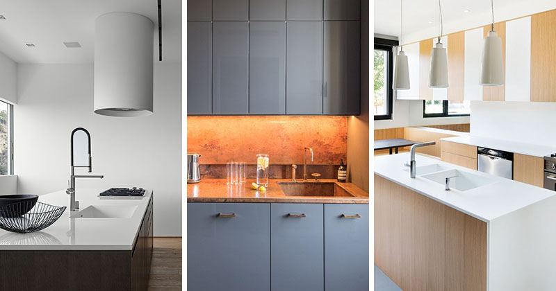 Kitchen Design Idea - Seamless Kitchen Sinks Integrated Into The Countertop