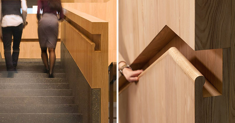 Stair Design Idea - Built-In Stair Handrail