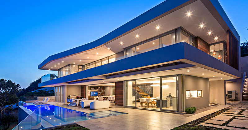 This new home was designed to capture 180° panoramic sea views