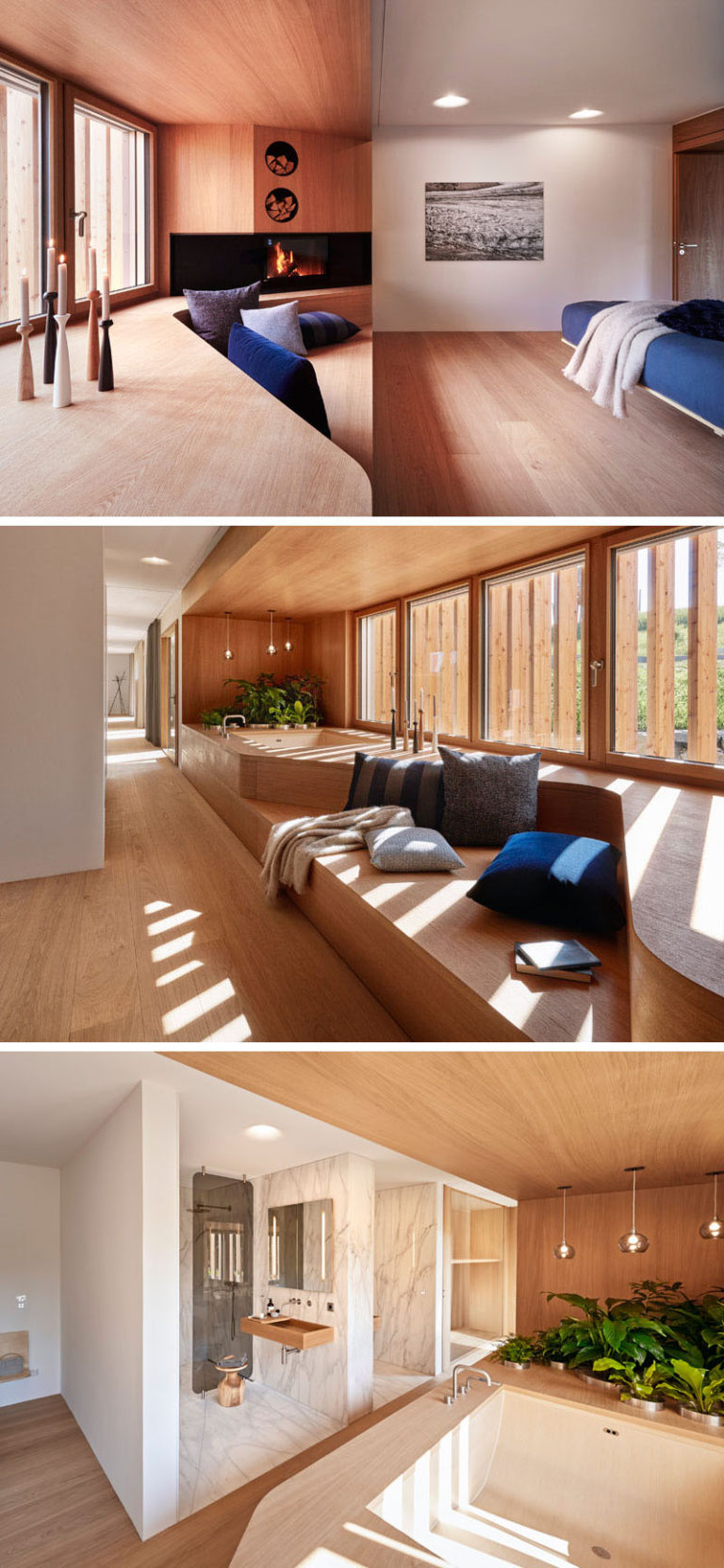 This house is designed to be a showcase for wood home construction