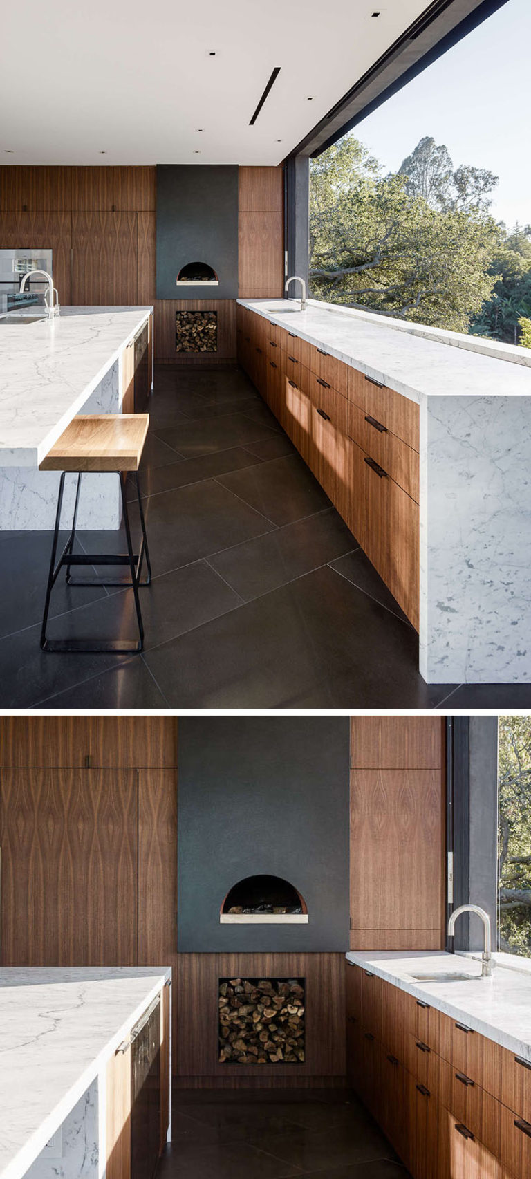 Kitchen Design Idea - Include A Built-In Wood Fire Oven In Your Kitchen