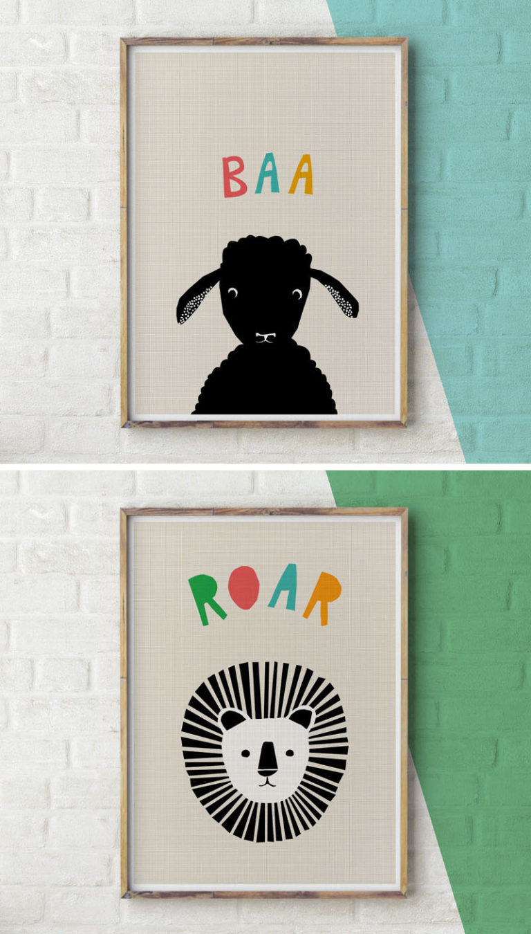 15 Modern Nursery Art Prints To Dress Up Your Child's Walls